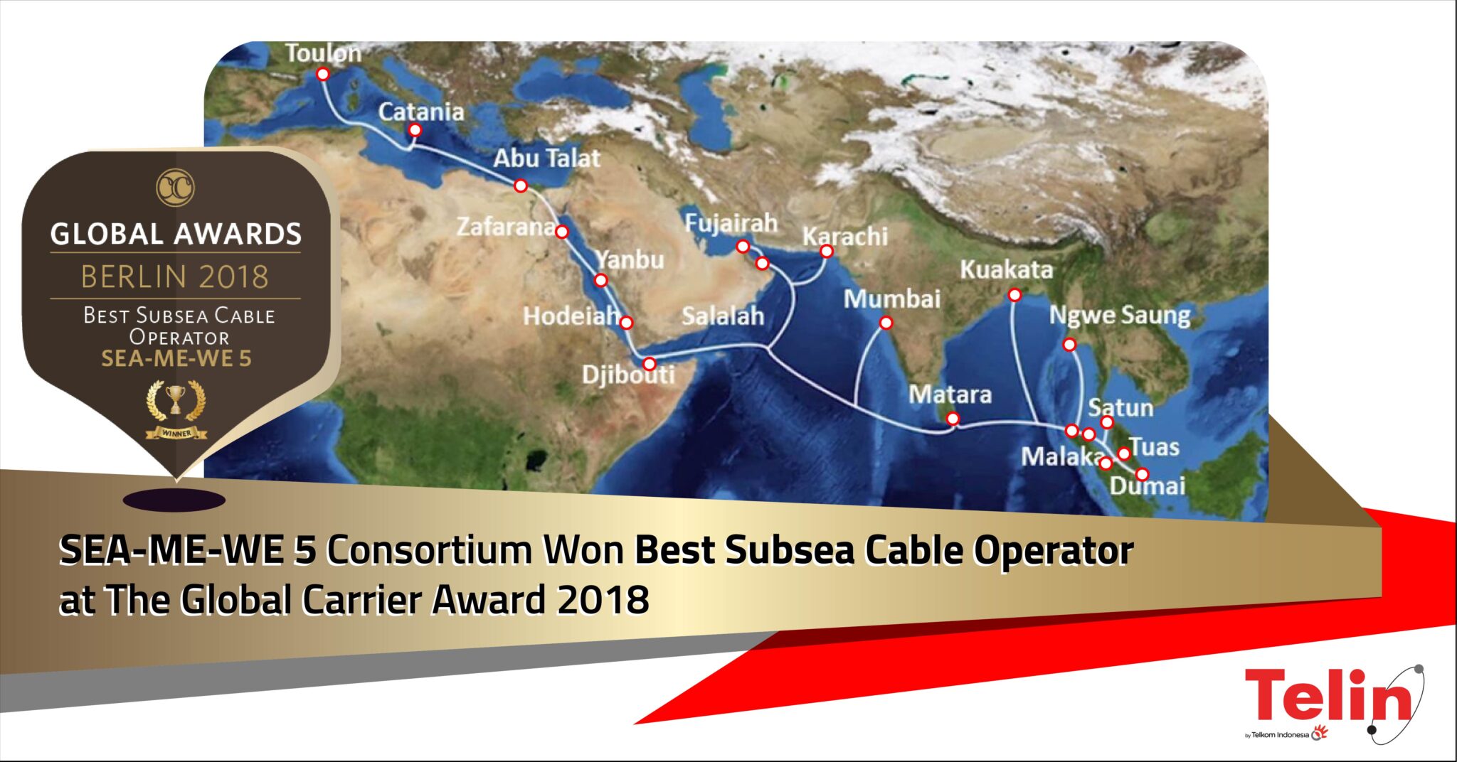 The SEA-ME-WE 5 Consortium won the Best Subsea Cable Operator Award ...